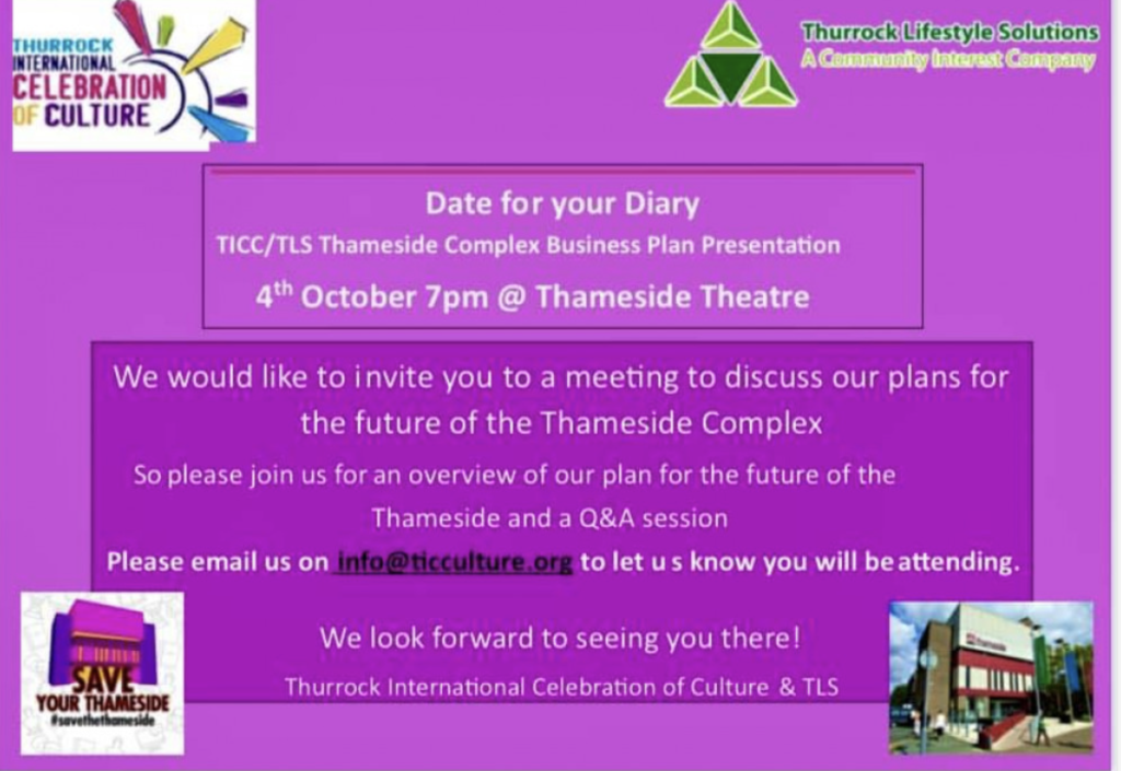 Save our Thameside Theatre meeting set for this evening - Your Thurrock