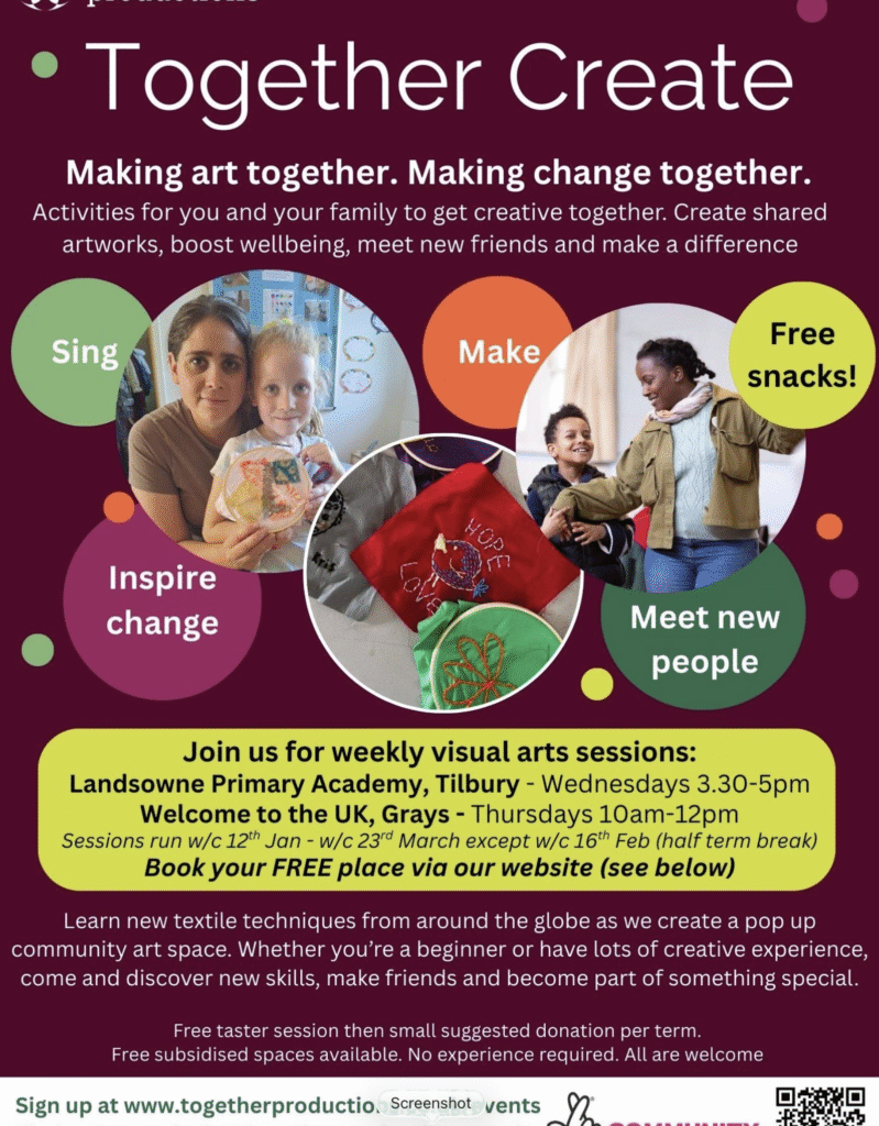 Together Create – FREE Visual Arts Sessions for all ages! - Your Thurrock