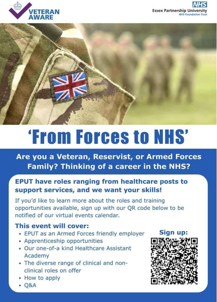 NHS careers event for Armed Forces community - Your Thurrock